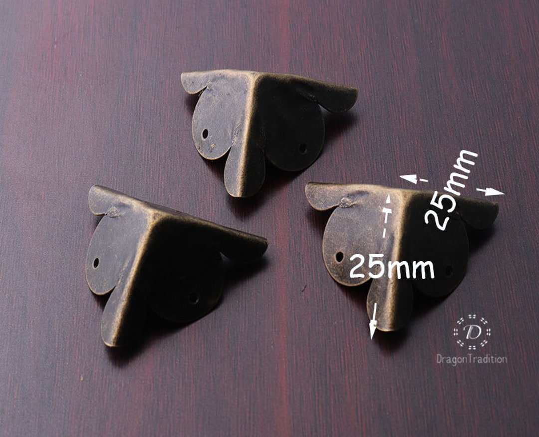 8pcs Corner Brackets Vintage Box Corner Wine Box Corner Wooden Chest ...