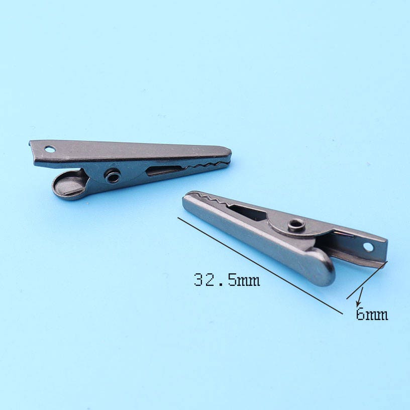 6pcs Alligator CLIPS Single Gun Black PRONG CLIPS Metal Clips - Etsy