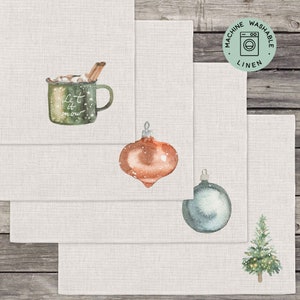 Holiday Placemat Winter Placemat Christmas Decor Winter Decor - Etsy
