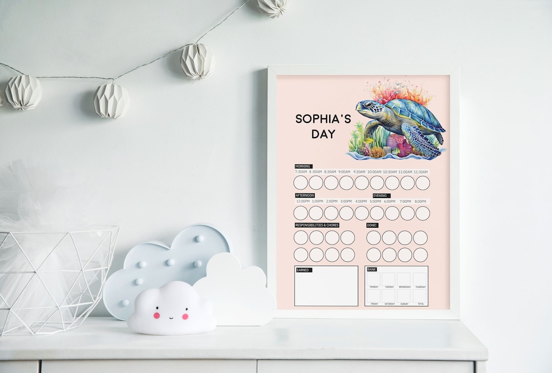 Editable Kids Chore Chart Kids Daily Routine Printable Kids Chore Chart ...