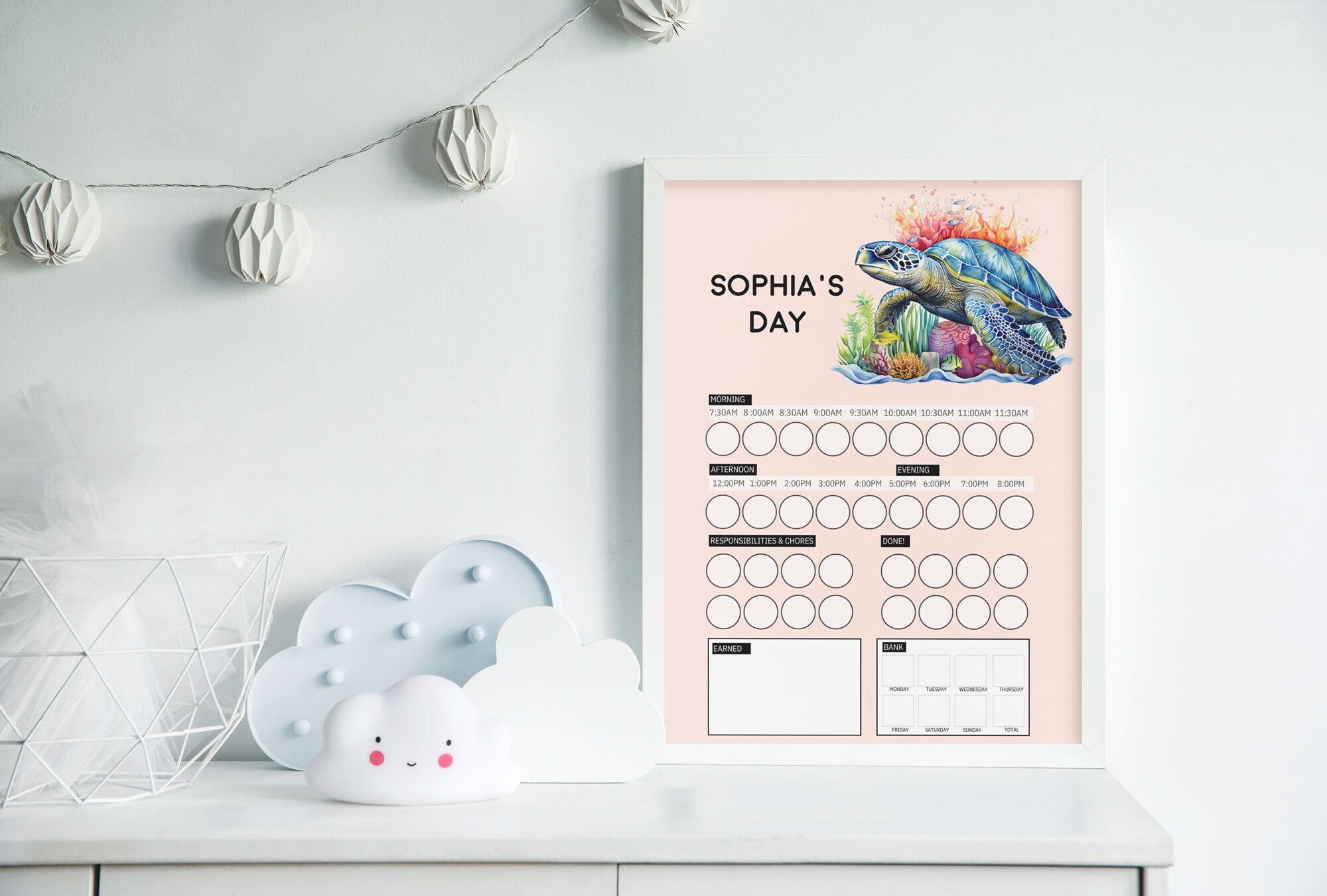 Editable Kids Chore Chart Kids Daily Routine Printable Kids Chore Chart ...
