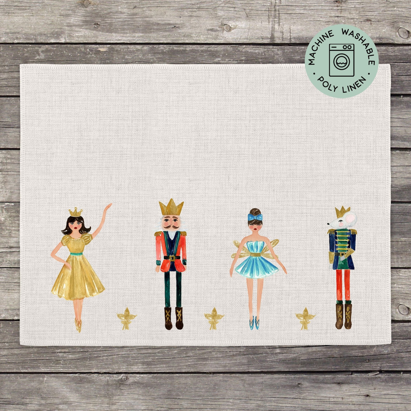 Holiday Nutcracker Ballet Christmas Placemat Winter Placemat Christmas ...