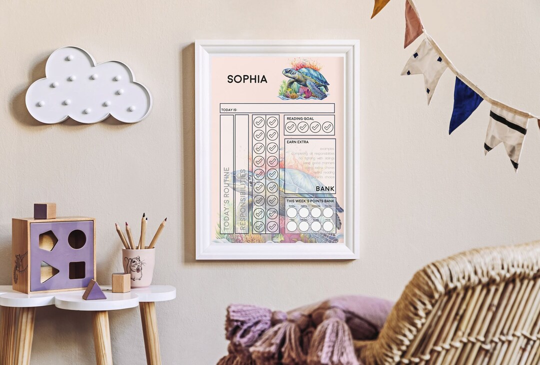 Editable Kids Chore Chart kids daily routine printable kids chore chart ...