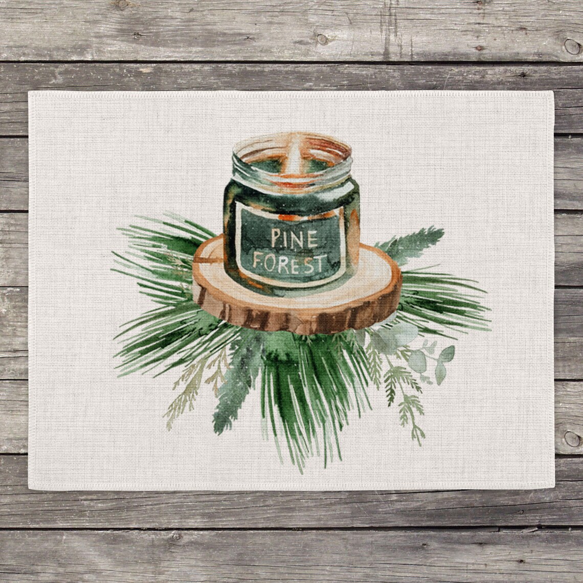 Holiday Placemat Winter Placemat Christmas Decor Winter Decor Farmhouse ...