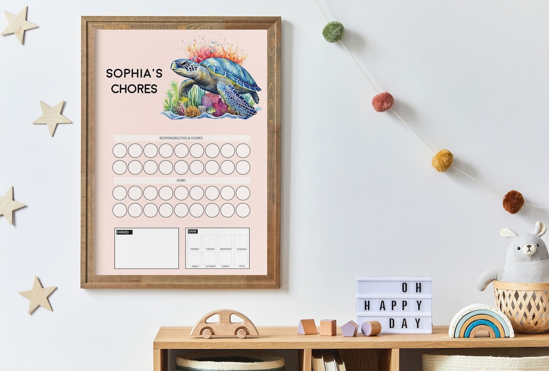 Editable Kids Chore Chart Kids Daily Routine Printable Kids Chore Chart ...