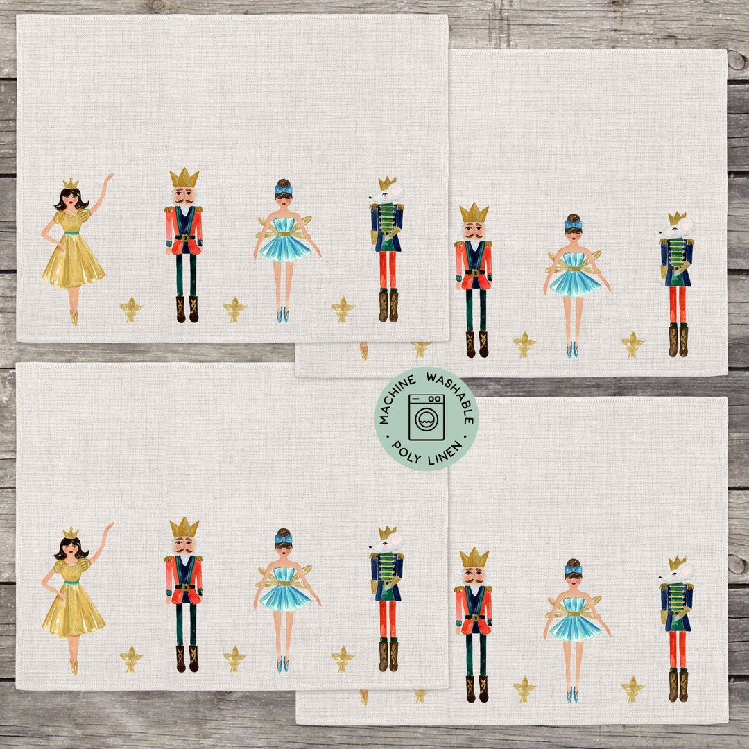 Holiday Nutcracker Ballet Christmas Placemat Winter Placemat Christmas ...