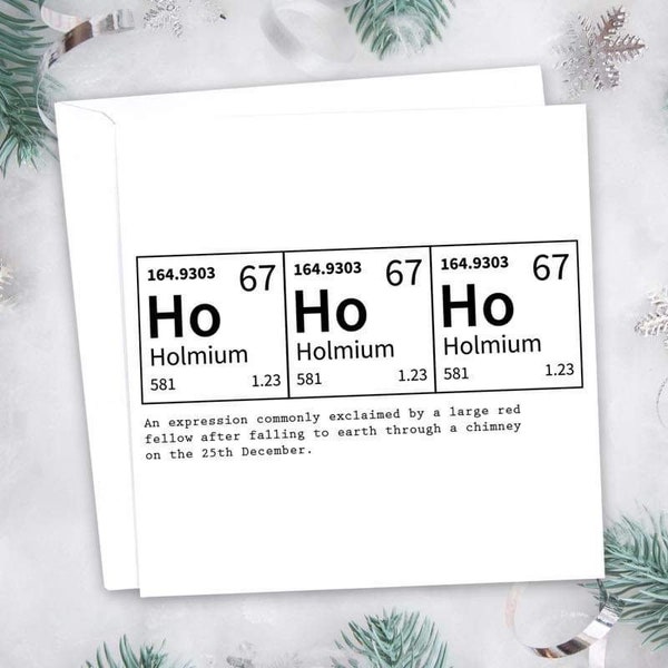 Science Christmas Card - Etsy UK