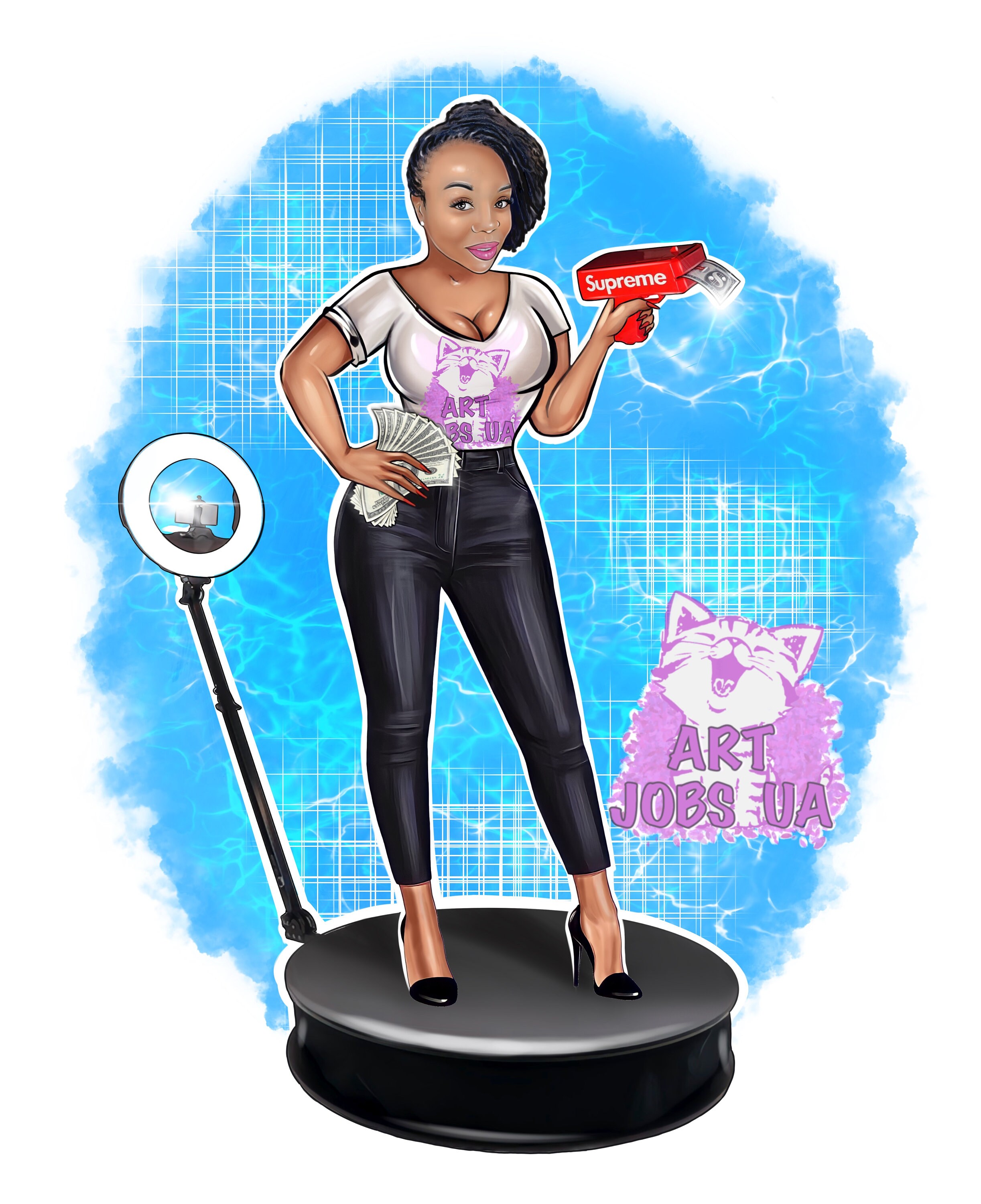 Custom Cartoon Logo Portrait Logo Business Logo Digital - Etsy