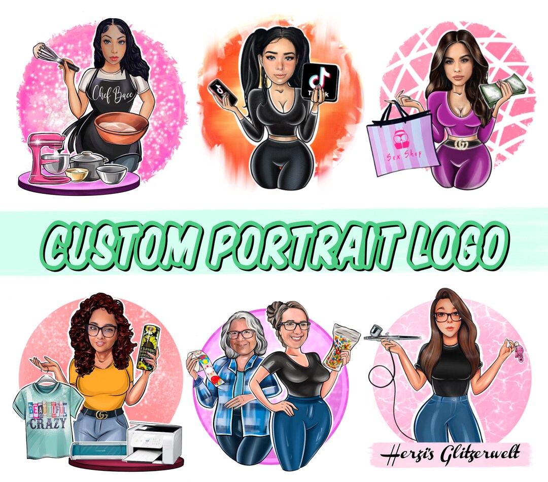 Cartoon Portrait, Character Logo, Logo Portrait, Professional Logo ...