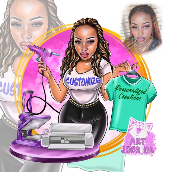 Hand Crafter Cartoon Logo Crafting Logo Business Logo | Etsy Australia