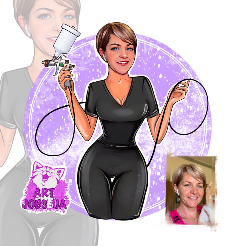 Custom Cartoon Logo Cartoon Portrait Logo Logo Maker Real - Etsy