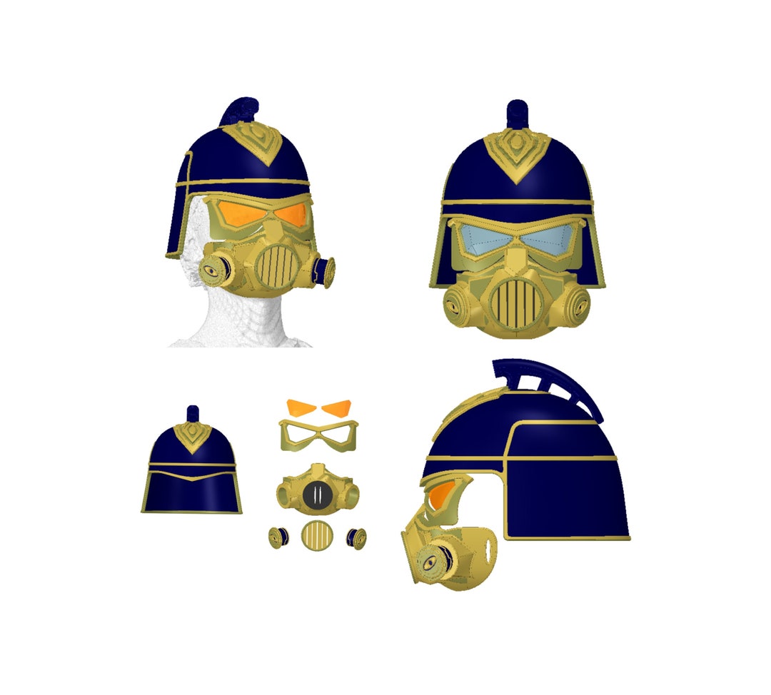 Steampunk Warden Helmet | by Collins Creations 3D - Etsy