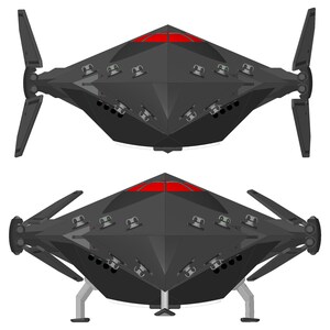 Digital Download Sith Corvette-gunship | Retractable S-foils, Landing ...