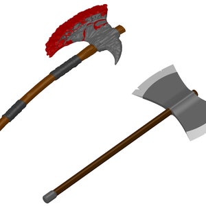 Digital Download Grog Strongjaw Blood Axe | Battle Axe Prop. | by CC3D ...