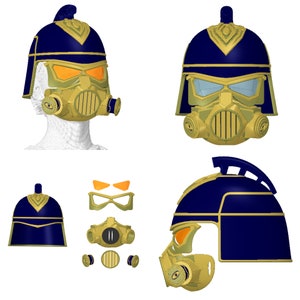 Steampunk Warden Helmet | by Collins Creations 3D - Etsy