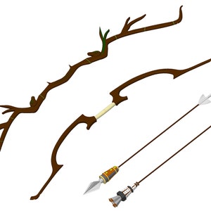 Vex'ahlia Fenthras Bow and Magic Arrow Heads | Cosplay Prop. | by CC3D ...