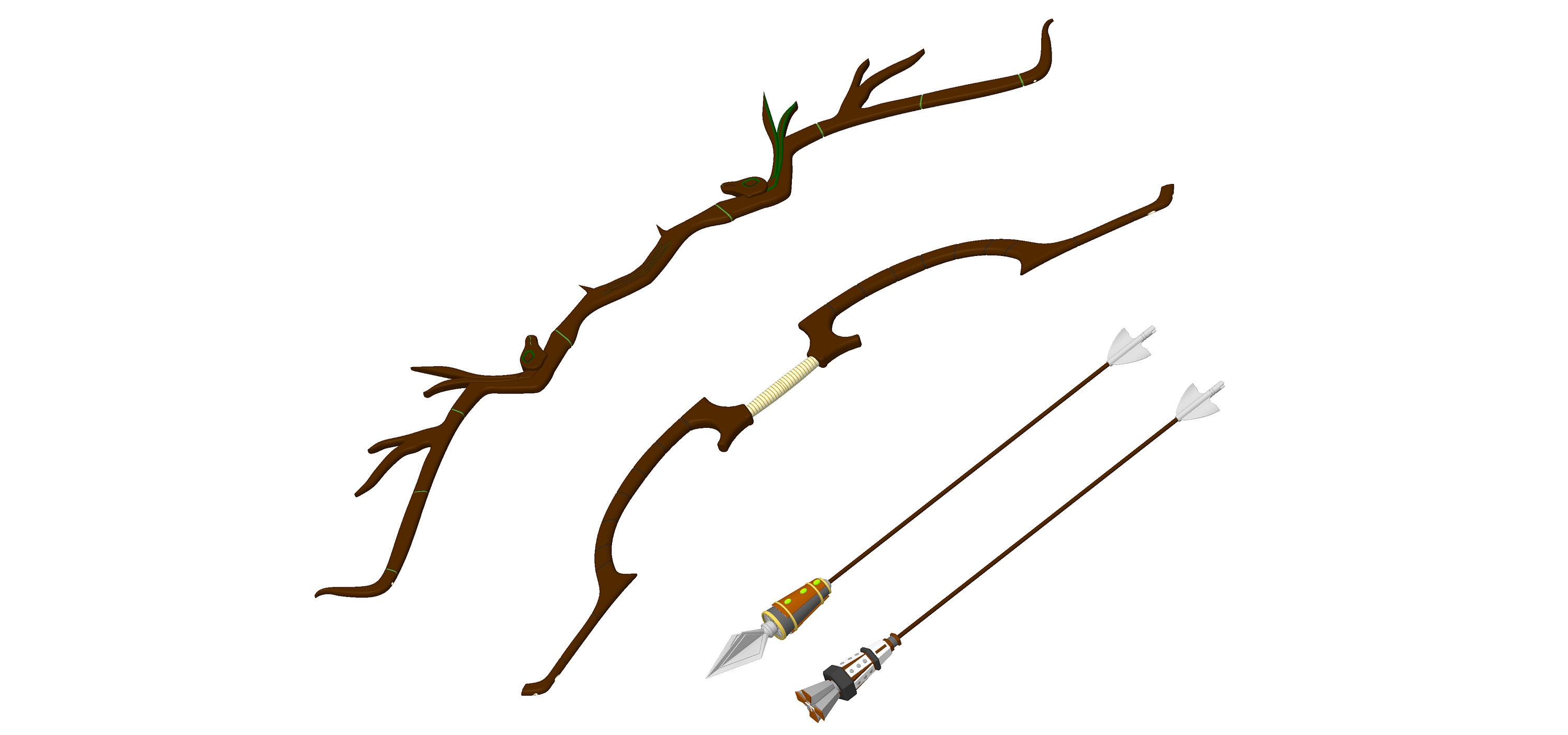 Vex'ahlia Original Bow and Magic Arrow Heads | Cosplay Prop. | by CC3D ...