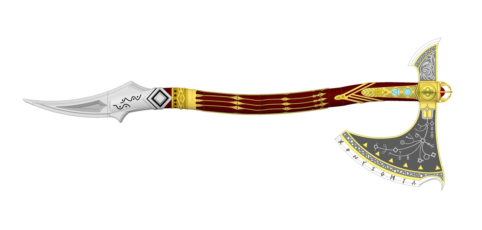 Leviathan Axe With Optional Pommels and Display Options | God of War ...