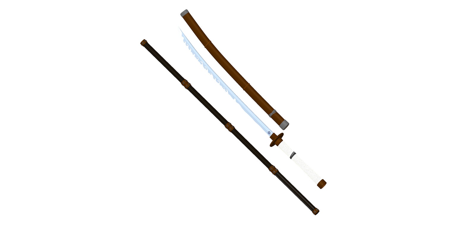 Mizu Cosplay Prop. | Scabbard Option | Blue Eyed Samurai Cosplay ...
