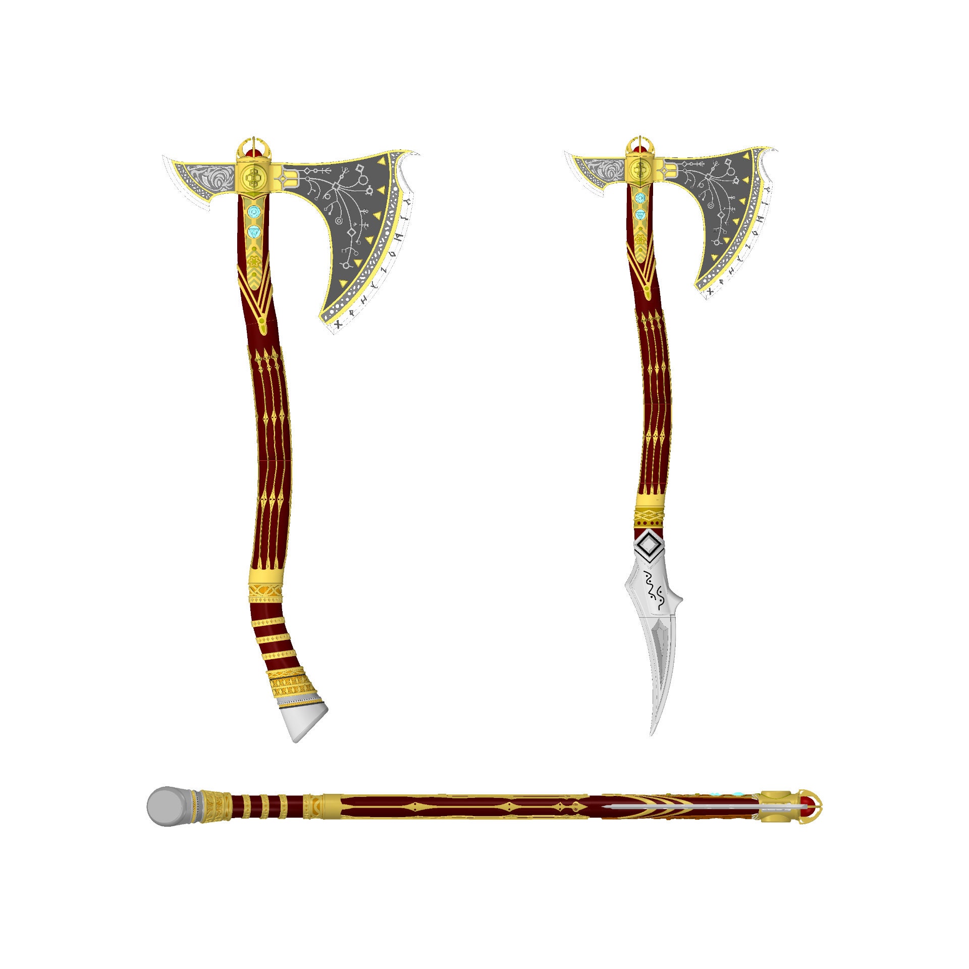 Leviathan Axe Kratos (God Of War) Full-Scale Polyresin Replica ... Leviathan Axe Kratos (God Of War) Full-Scale Polyresin Replica ...