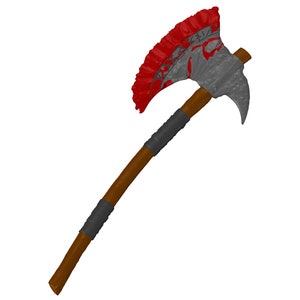 Digital Download Grog Strongjaw Blood Axe | Battle Axe Prop. | by CC3D ...
