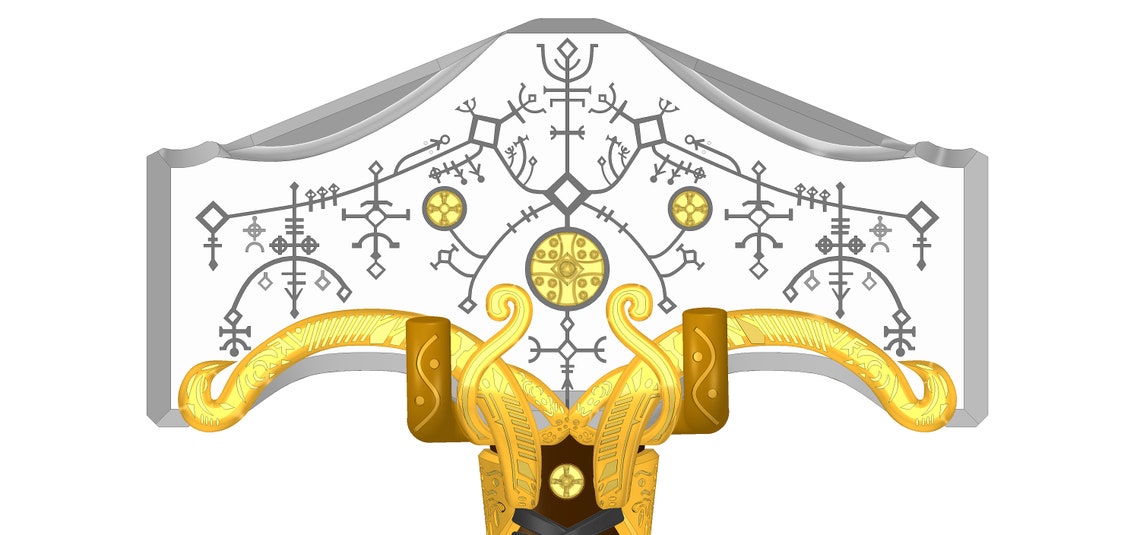 Mjolnir, Thor's Hammer and Belt Mount | Cosplay Prop. | Display Options ...