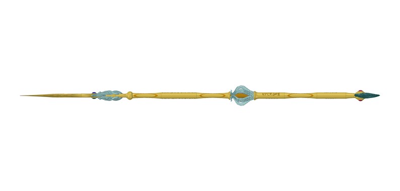 Elven Trident Mythical Weapon Replicas Elven Dwarven - Etsy