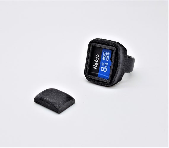 Micro SD Secret Storage Ring Wearable Gadget for Mobile - Etsy UK