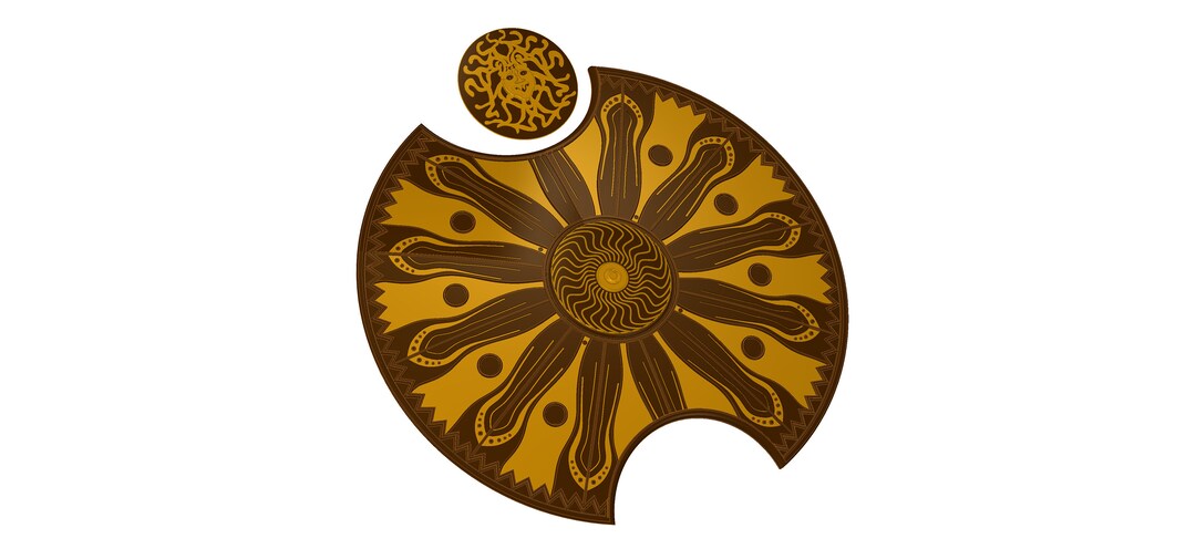 Achilles Shield Greek Aspis Shield Personalisation Option - Etsy