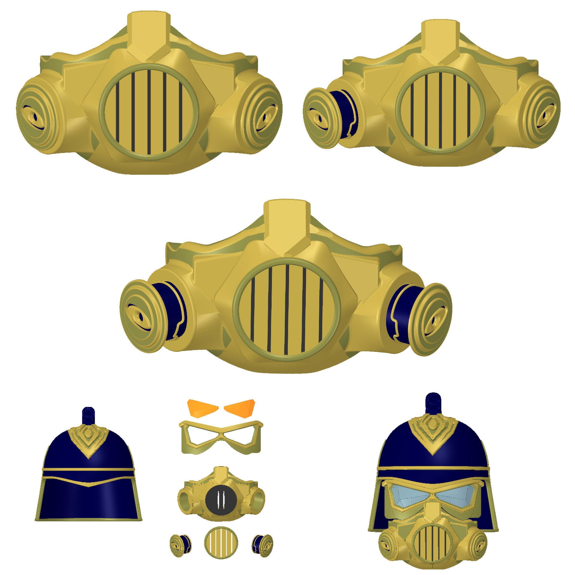 Steampunk Warden Face Mask Two Breathing Modes by Collins - Etsy