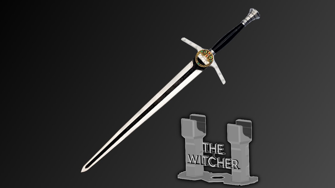 The Witcher Updated Steel Sword With Renfri's Brooch Add-on | Witcher ...