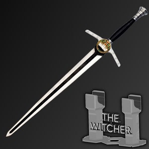 The Witcher Updated Steel Sword With Renfri's Brooch Add-on | Witcher ...