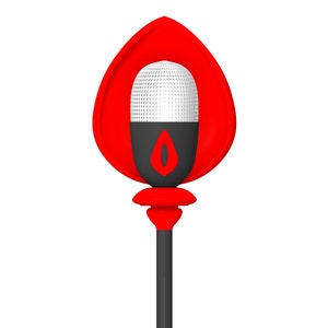 Alastor's Mic Prop | Hazbin Hotel Cosplay | by Collins Creations 3D - Etsy