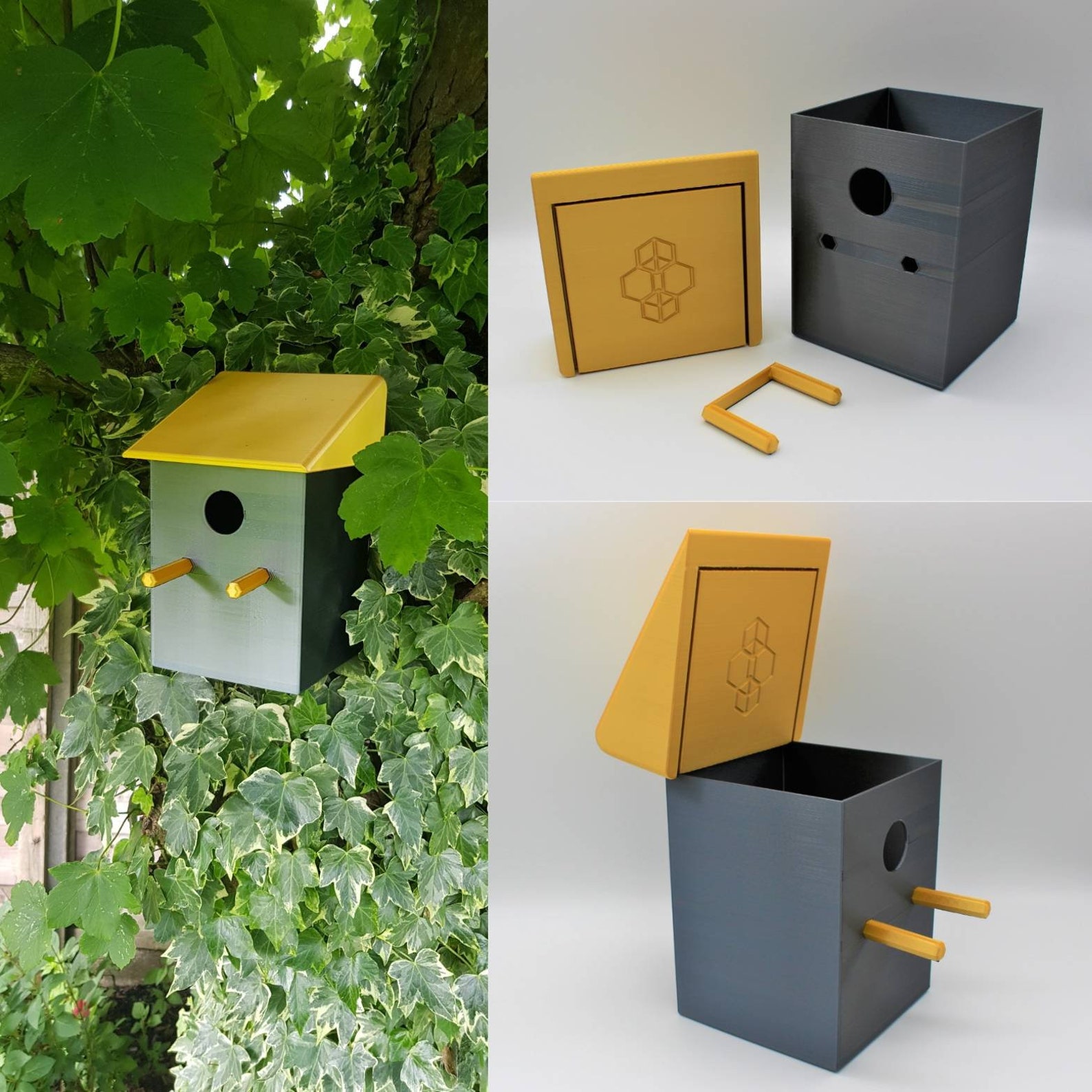 Eco Friendly Customisable Bird Box for Gardens, Balconies, Walls and ...