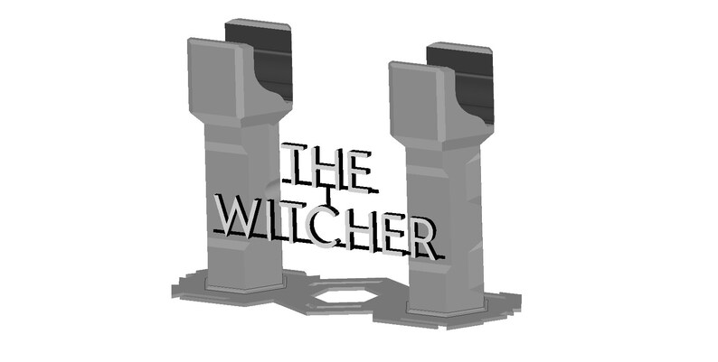 The Witcher Updated Steel Sword With Renfri's Brooch | Etsy