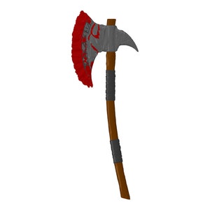 Digital Download Grog Strongjaw Blood Axe | Battle Axe Prop. | by CC3D ...