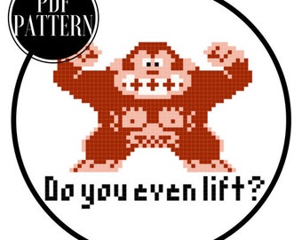 Donkey Kong Cross Stitch Pattern - Etsy