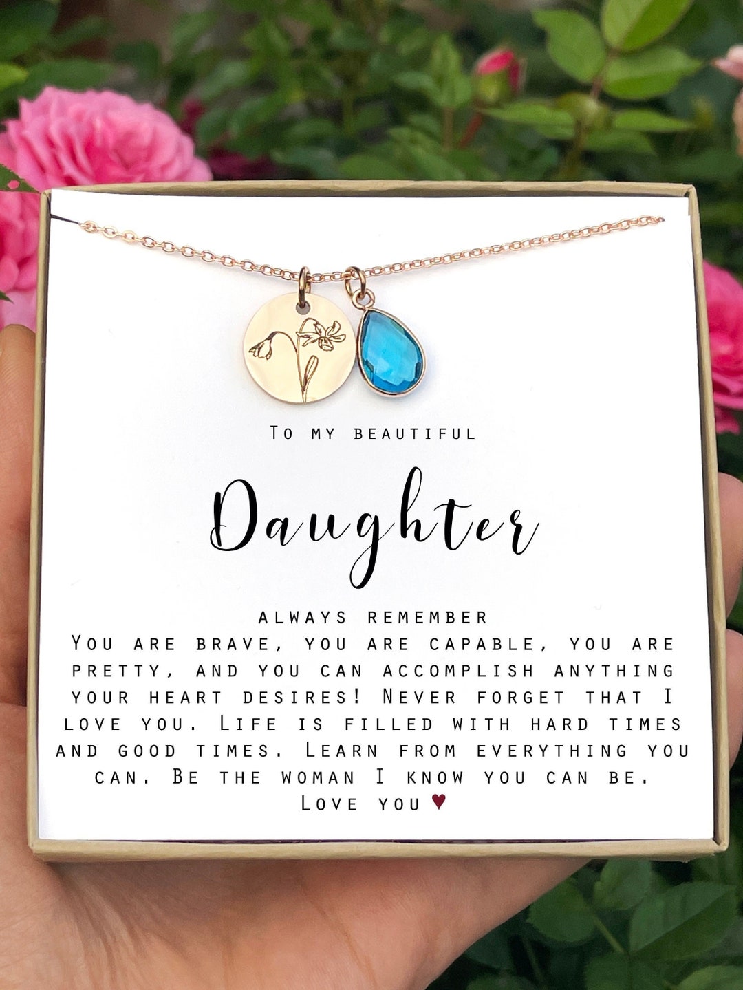 Personalized DAUGHTER Birthday Gift From Mother to Daughter Gift ...