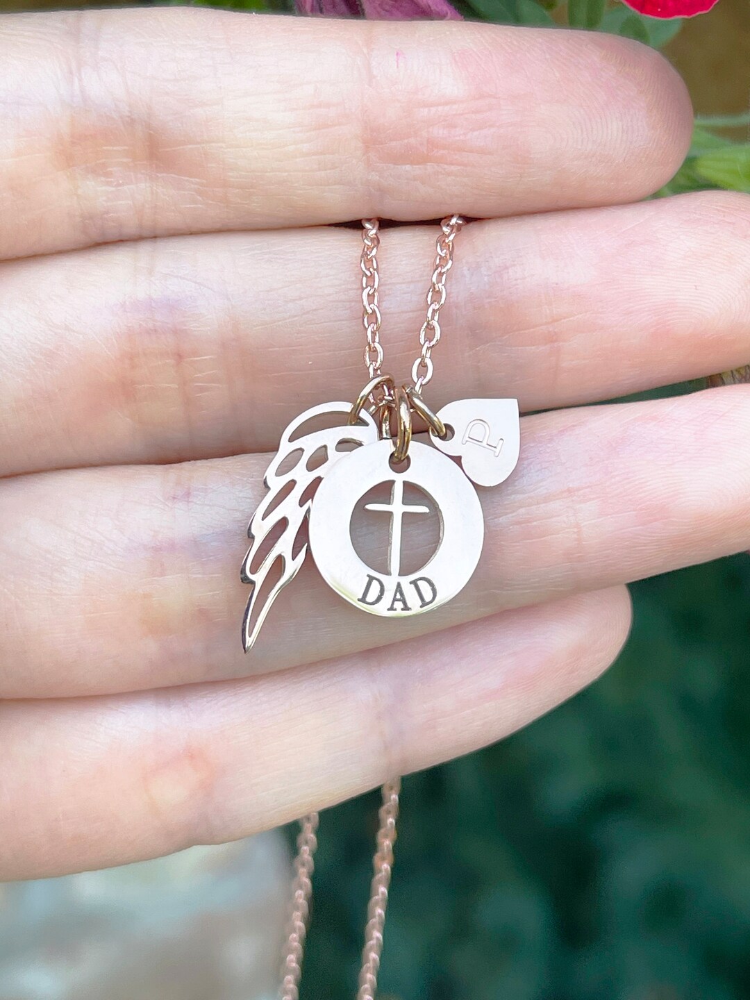 Loss of Father Gift Necklace Sympathy Gift Loss of Father Gold Cross ...