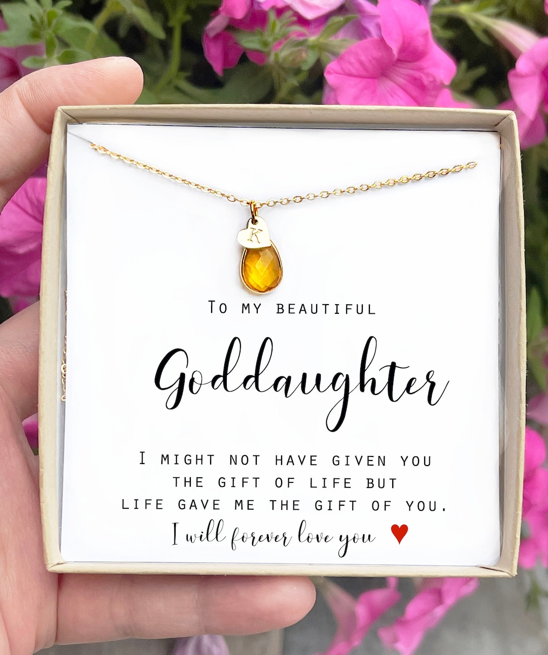 Goddaughter Gifts From Godmother Goddaughter Necklace Goddaughter ...