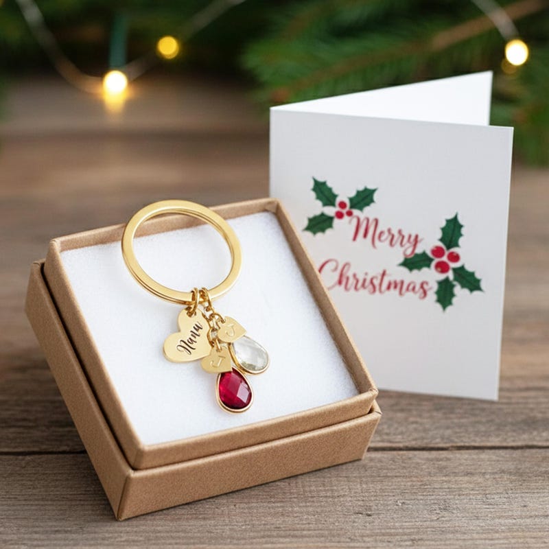Christmas Key Chain Charm - Etsy