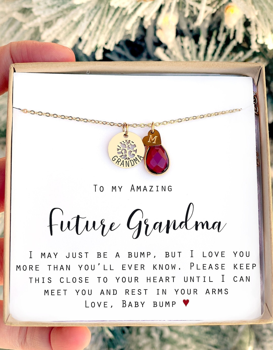First Time Grandma Baby Announcement Grandparent, New Grandma Gift ...