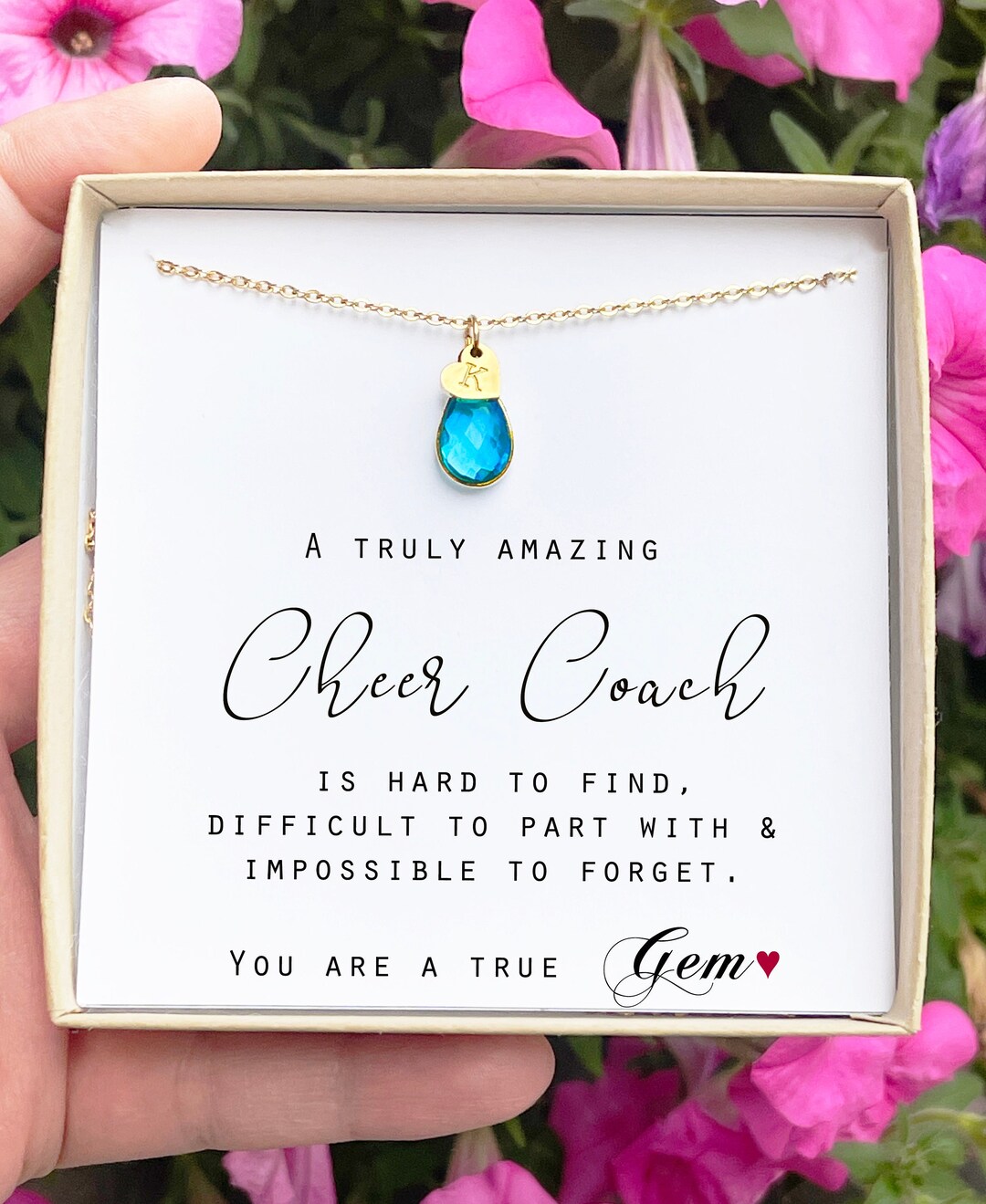 Cheer Coach Gift for Women Leaving Gift for Cheer Coach Gift Necklace ...