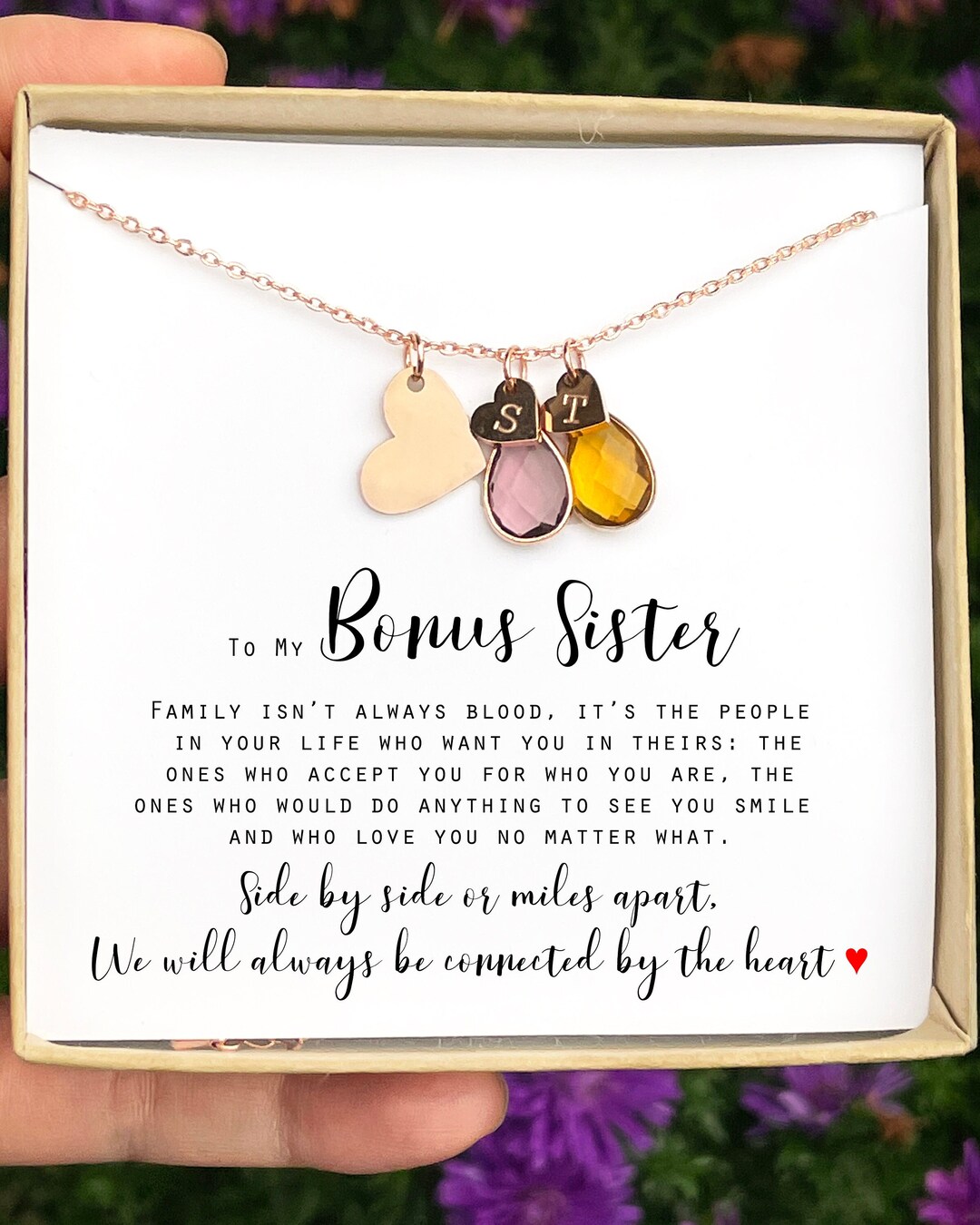 Birthday Gift for Her to My Bonus Sister Bonus Sister Gift Sister in ...