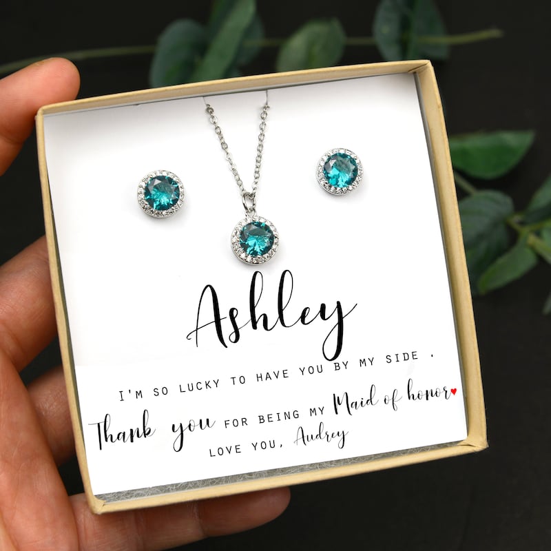 Teal Jewelry Set - Etsy