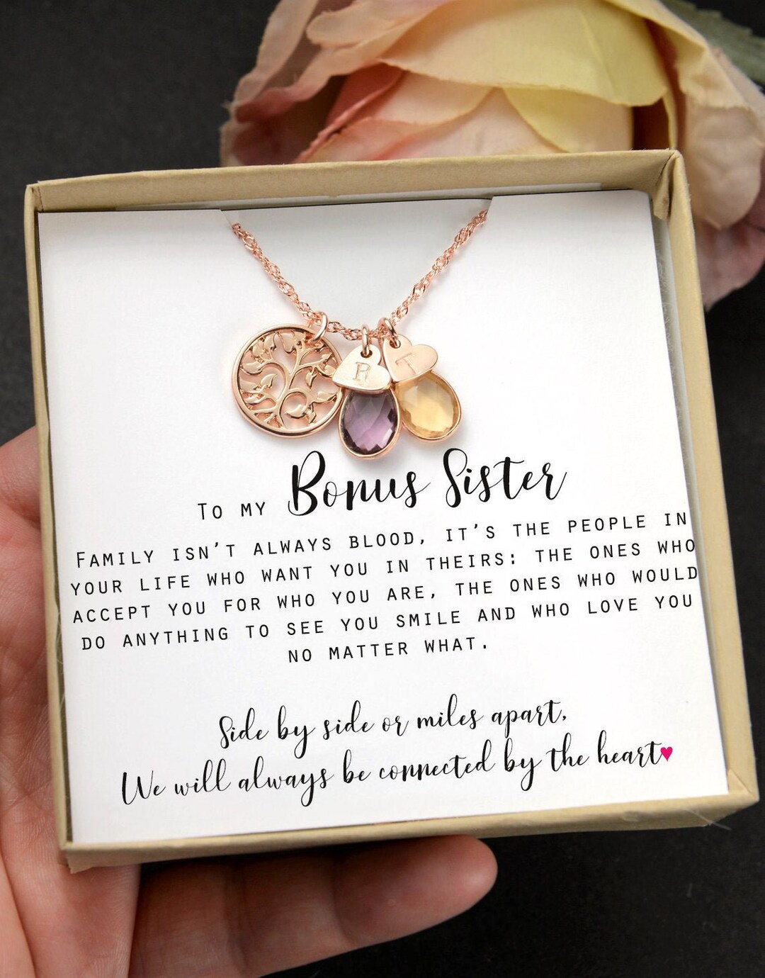 Birthday Gift for Her to My Bonus Sister Bonus Sister Gift - Etsy Canada