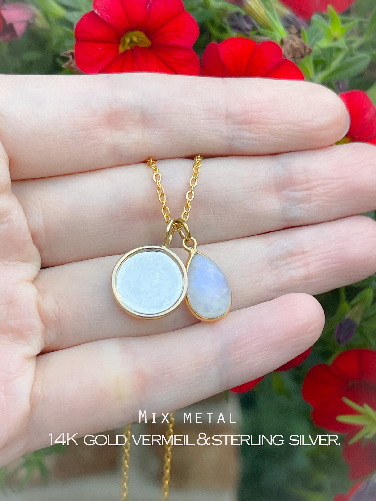 Fresh Start Gift Genuine Moonstone Necklace Divorce Gift for Her New ...