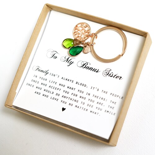 Birthday Gift for Her to My Bonus Sister Bonus Sister Gift - Etsy Canada