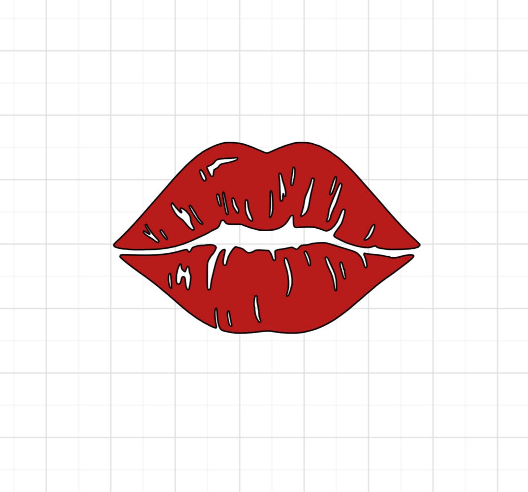 Lips Vinyl Decal - Etsy