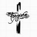 Forgiven Cross Vinyl Decal - Etsy